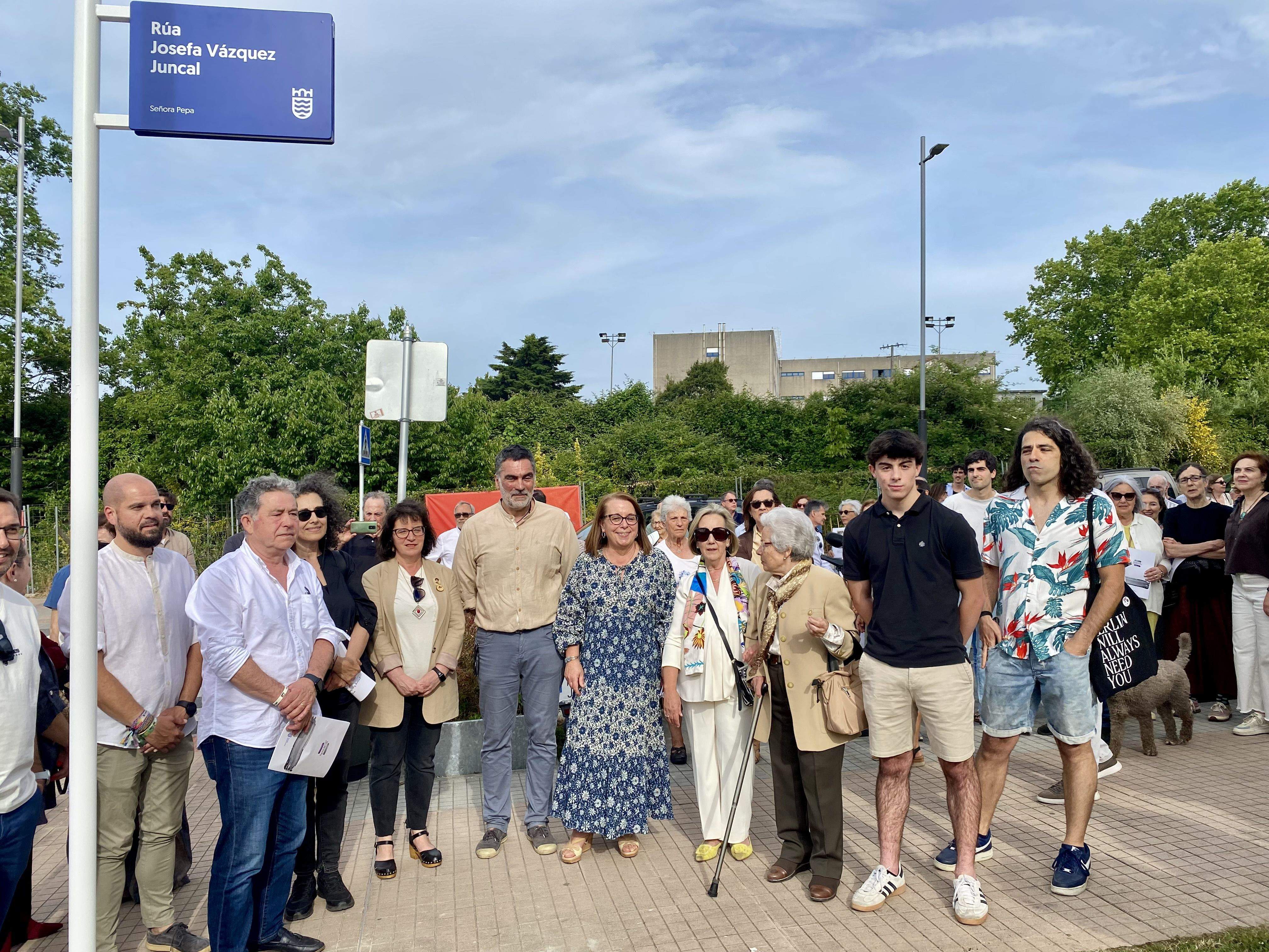 "Acto de xustiza e memoria" coa Señora Pepa, a rúa número 28 con nome ...